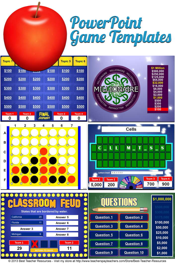 Free Powerpoint Games Templates For Teachers Printable Templates